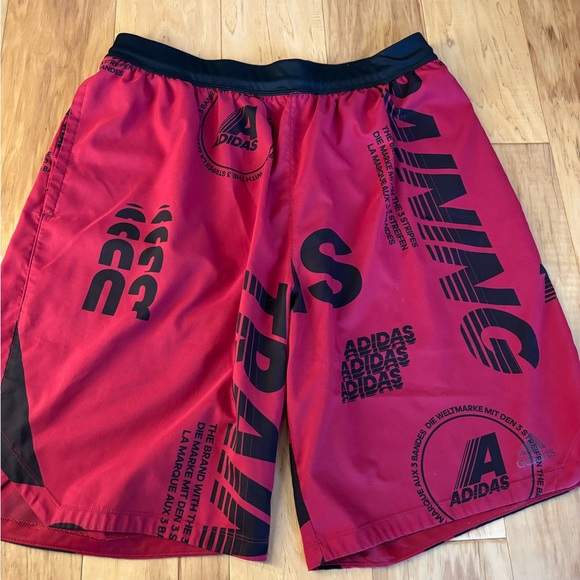 adidas | Shorts | Adidas Mens Red Training Shorts | Poshmark
